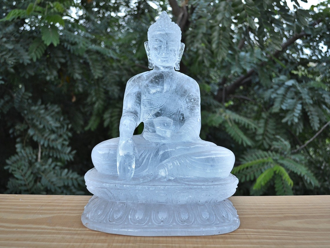 Quartz Buddha 9.3kg20.5lbs Buddha Hand Carved in Quartz - Etsy