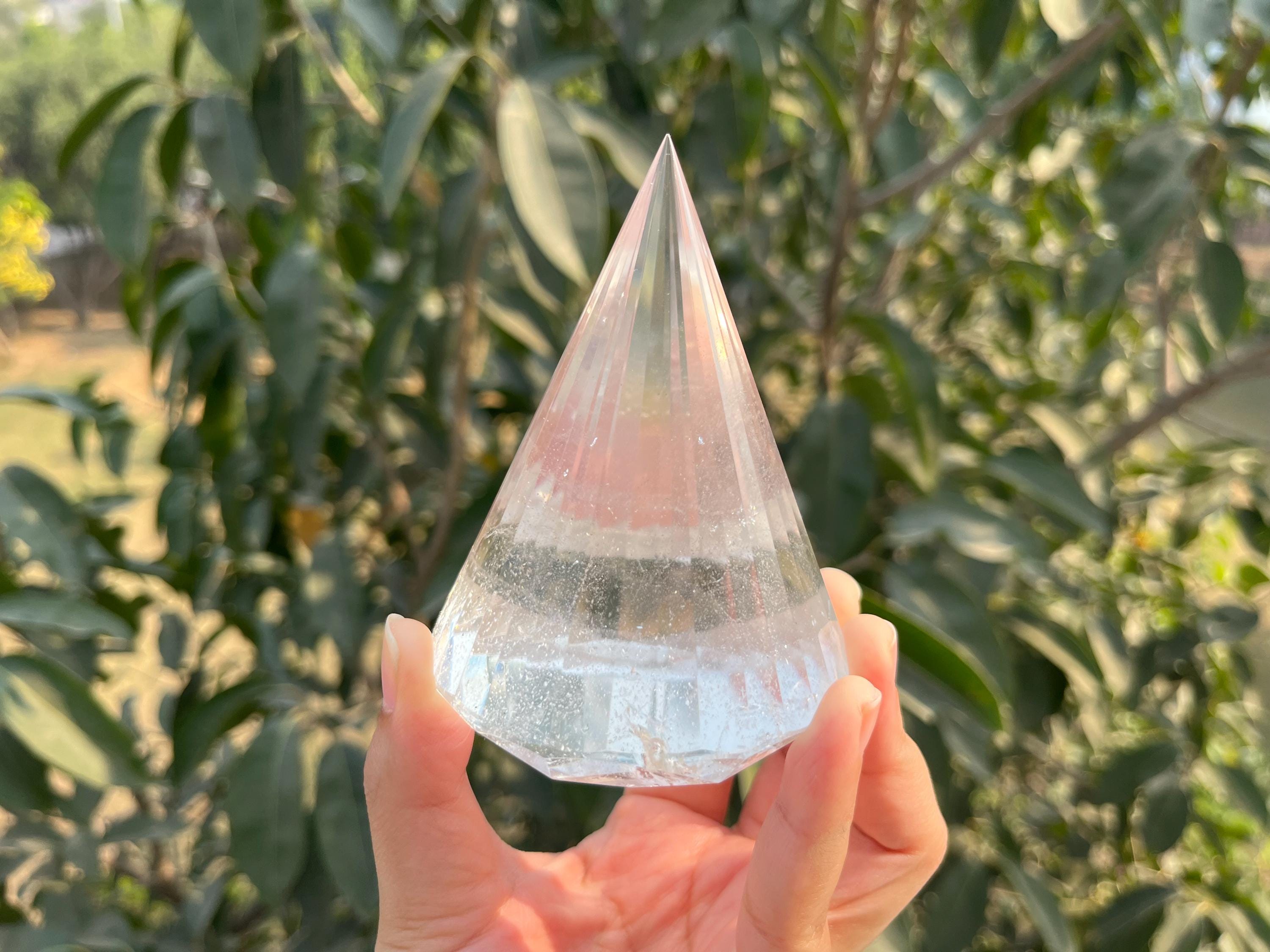 4.9" Himalayan Clear Quartz Extractor | Himalayan Clear Quartz Faceted ...