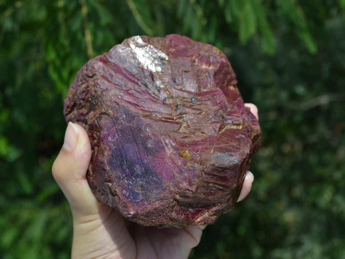 Huge!! Natural Untreated Raw Ruby Crystal | Museum Quality Untreated ...
