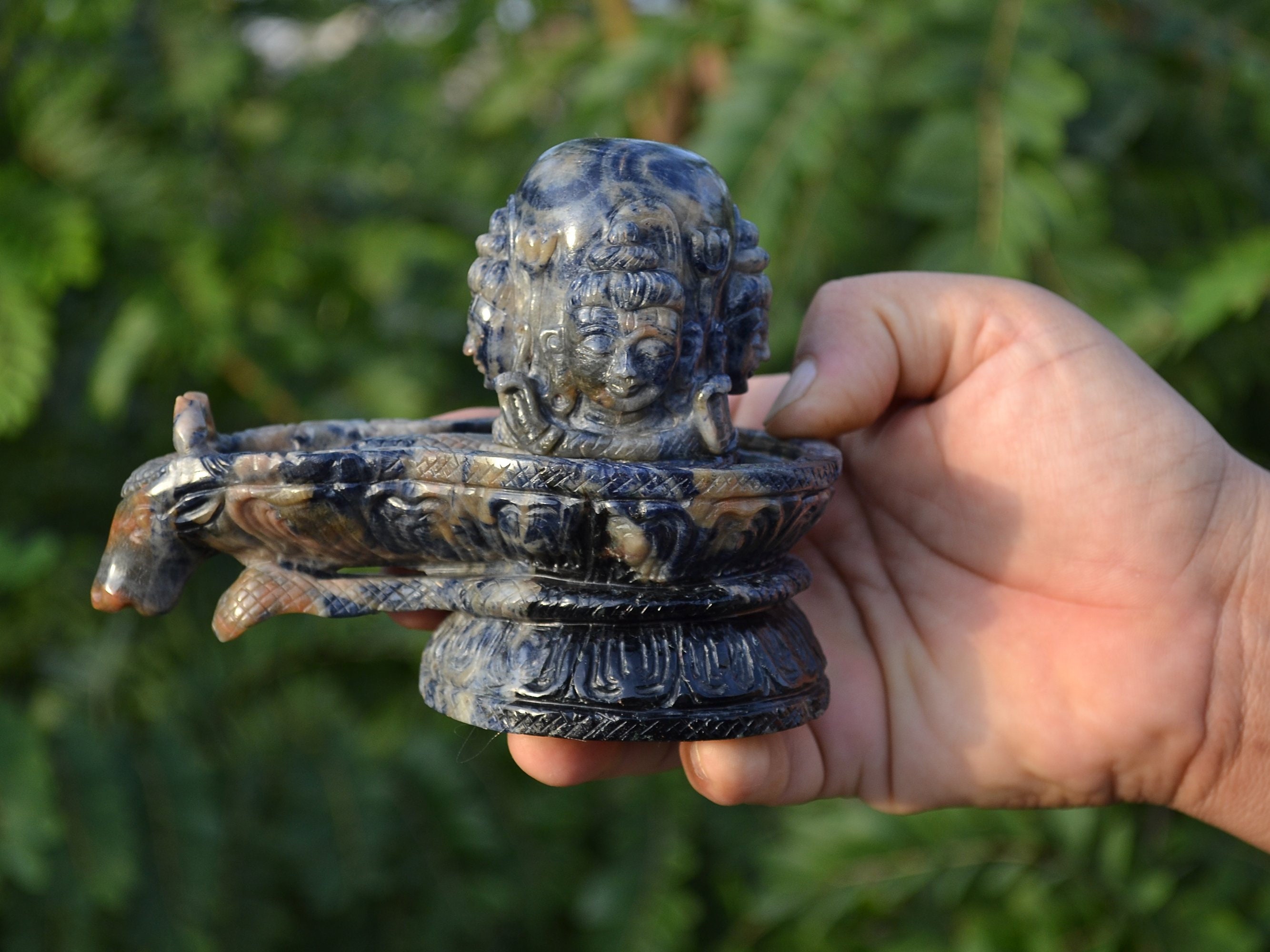 Blue Sapphire Shiva Lingam Shiva Lingam Hand Carved in - Etsy
