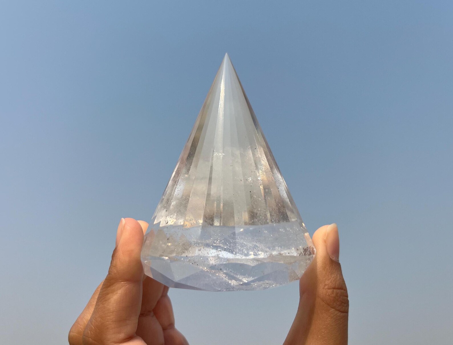 4.9" Himalayan Clear Quartz Extractor | Himalayan Clear Quartz Faceted ...