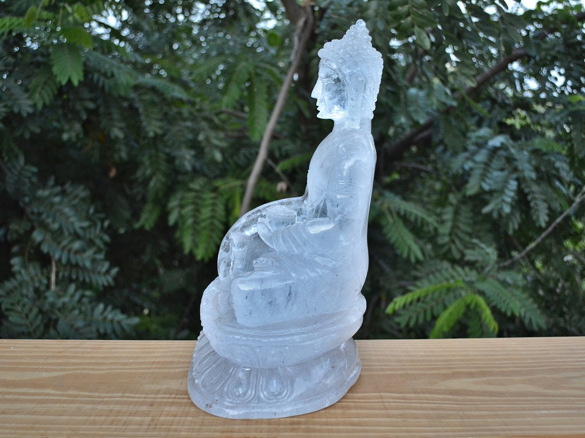 Quartz Buddha 9.3kg20.5lbs Buddha Hand Carved in Quartz - Etsy