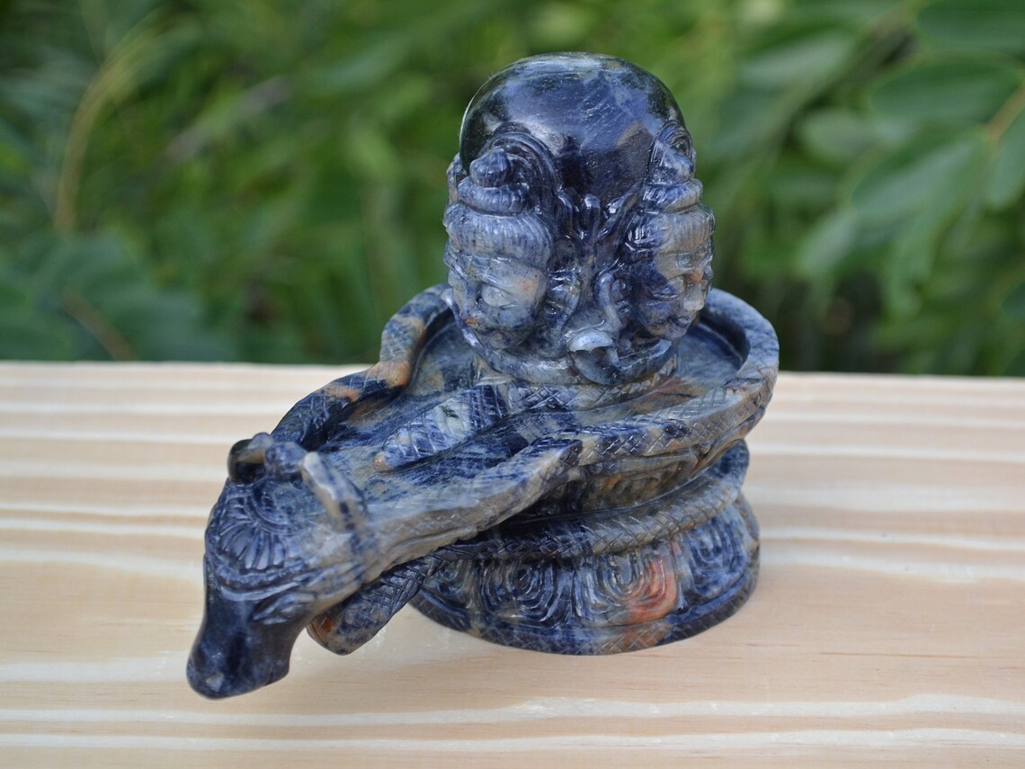 Blue Sapphire Shiva Lingam Shiva Lingam Hand Carved in | Etsy