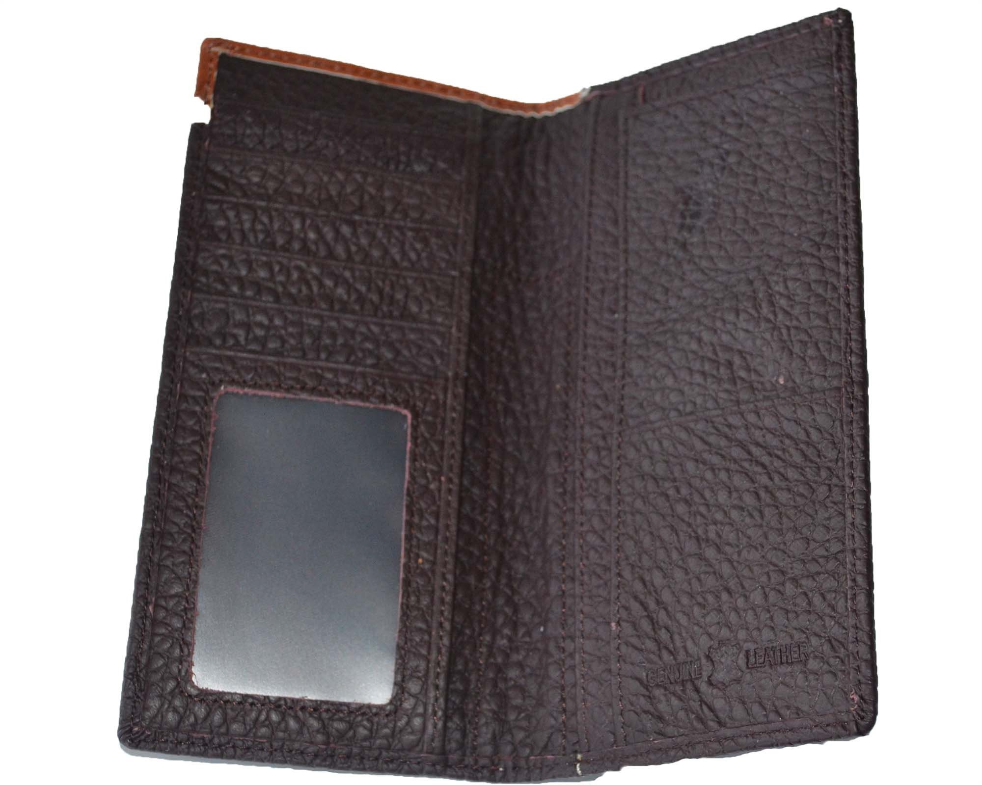 Leather Wallets for Men Bi-fold Wallet Western Cowboy Horse Rider ...