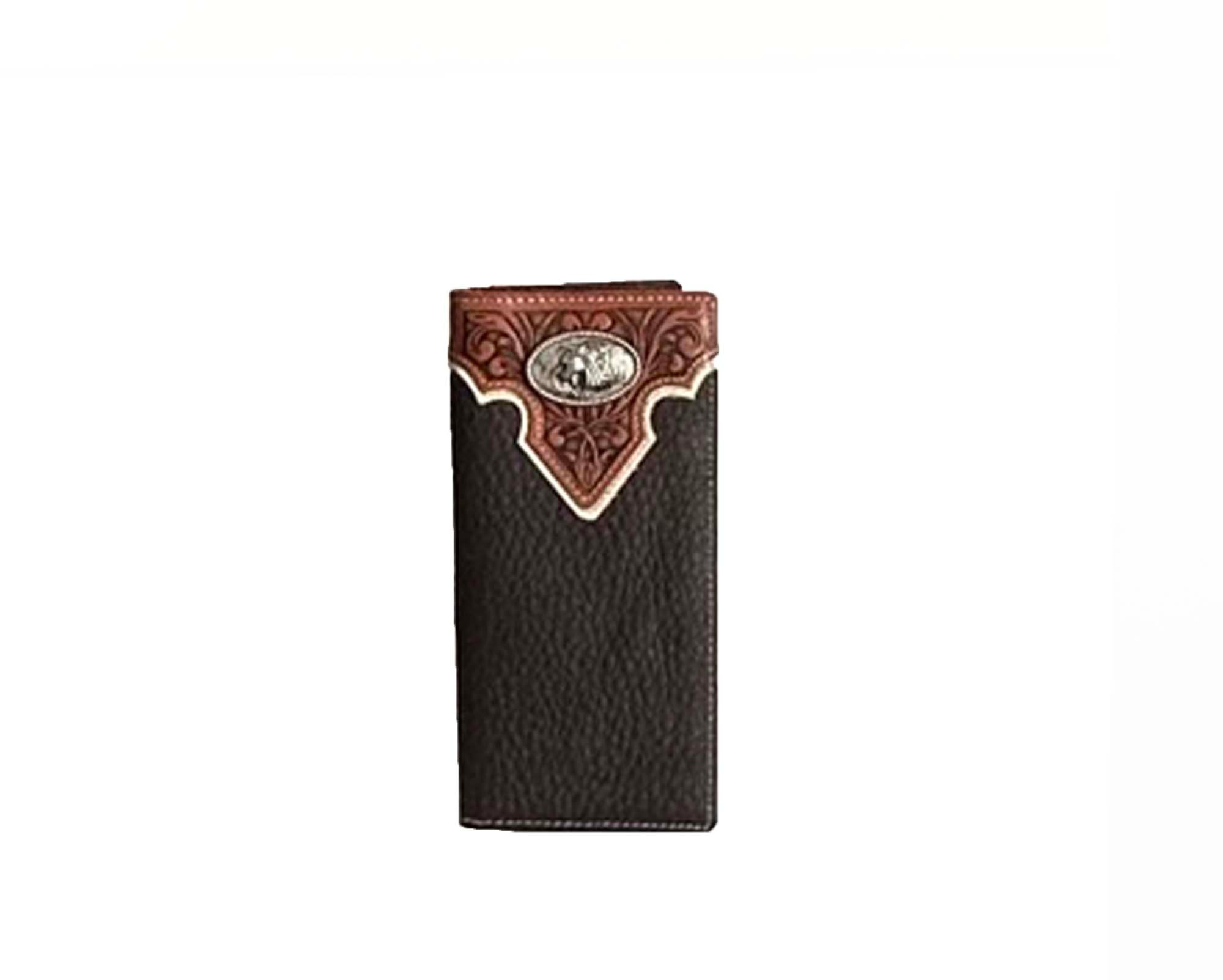 Leather Wallets for Men Bi-fold Wallet Western Cowboy Horse Rider ...