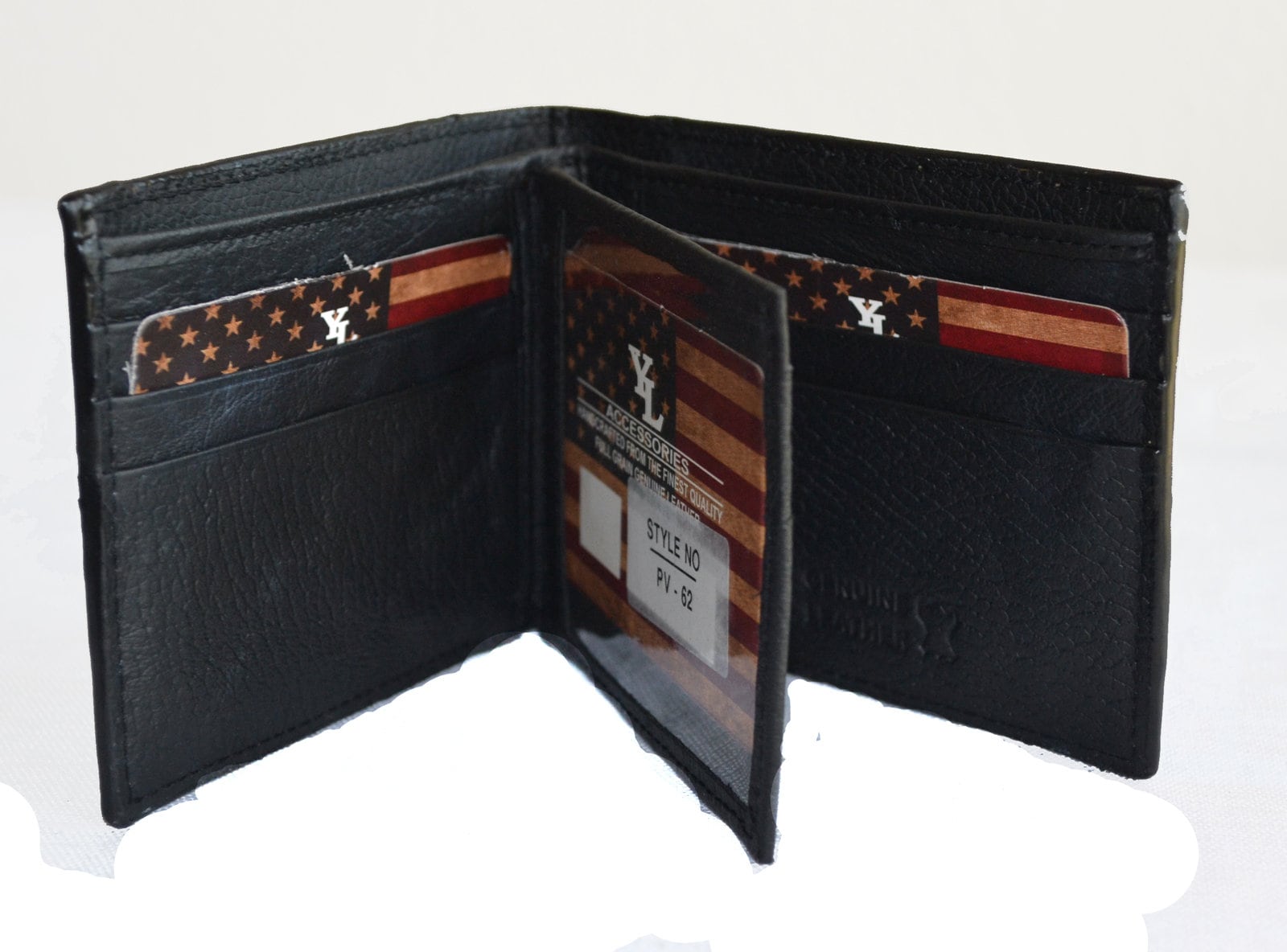 Men's Genuine Leather Bi-fold Camouflage Short Wallet Military Men ...