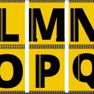 PRINTABLE Under Construction Alphabet - DIY Dump Truck Bulldozer ...