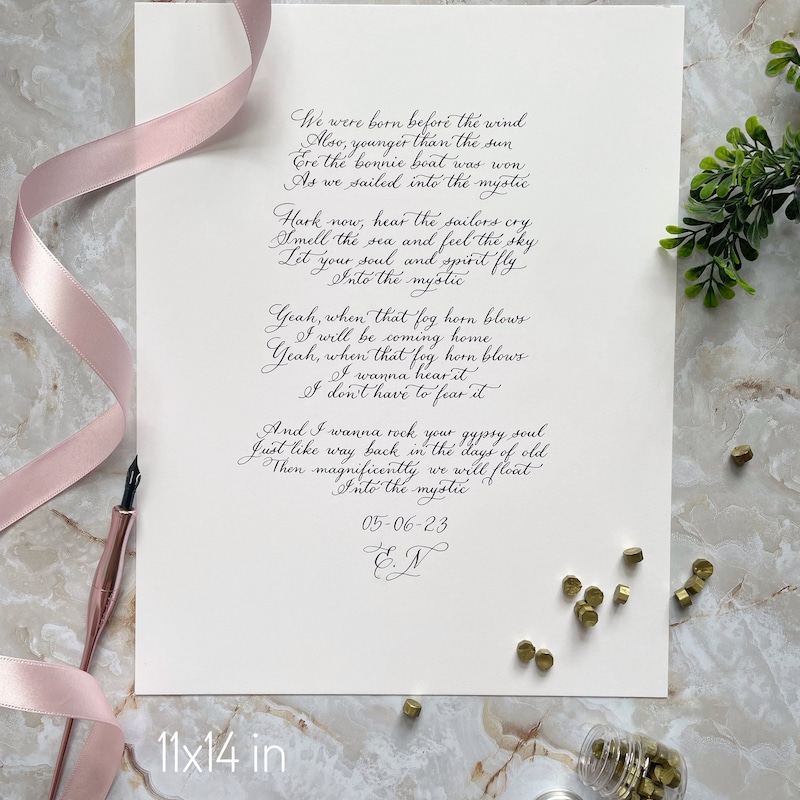 Calligraphy Service - Etsy