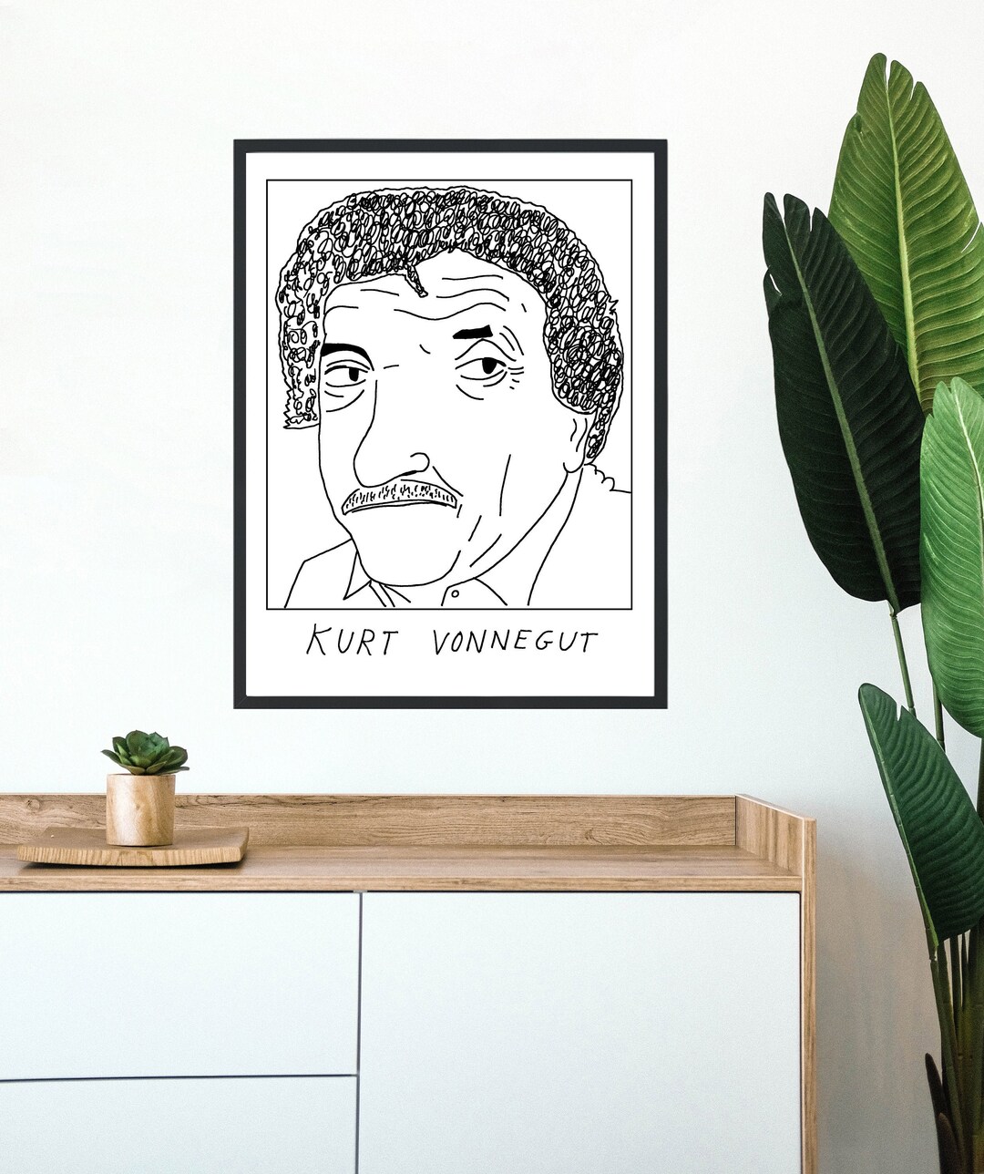 Badly Drawn Authors - Kurt Vonnegut - Poster / Print - BUY 2 GET 3RD ...