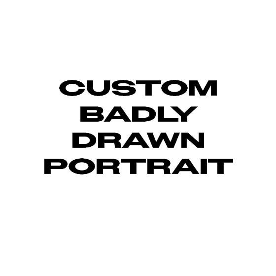 Custom Badly Drawn Portrait / Badly Drawn Pet Portrait - Etsy