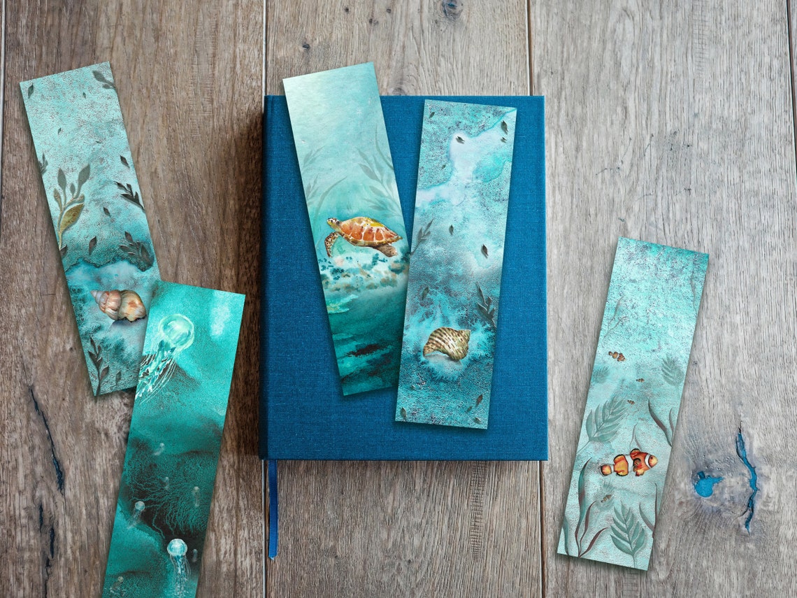 Printable Bookmarks under the Sea Digital - Etsy