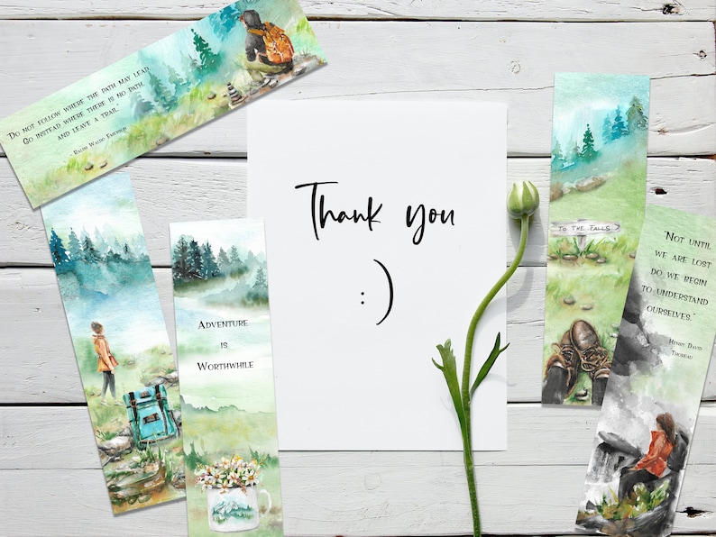 Wanderlust Printable Bookmarks, Digital Travel Bookmark, Watercolor ...