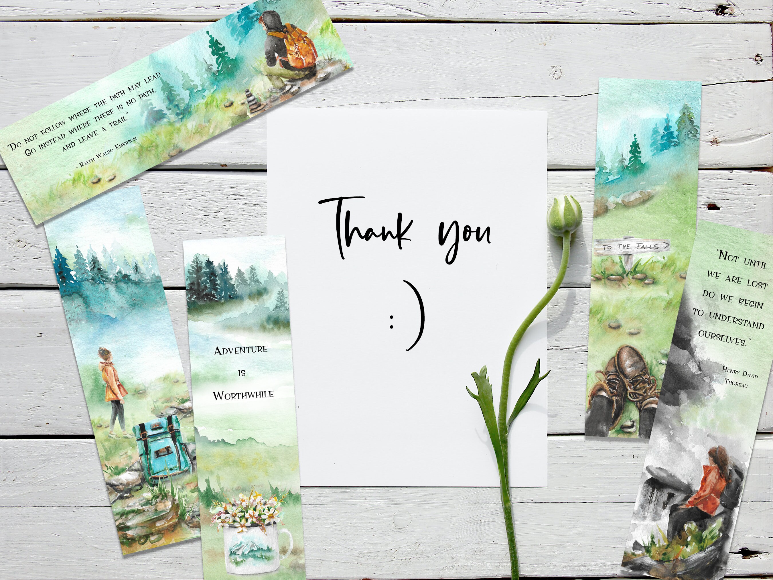 Wanderlust Printable Bookmarks, Digital Travel Bookmark, Watercolor ...