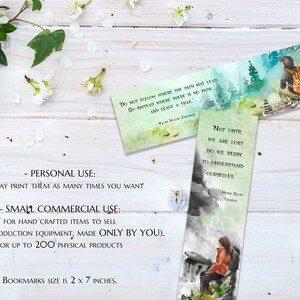 Wanderlust Printable Bookmarks, Digital Travel Bookmark, Watercolor ...
