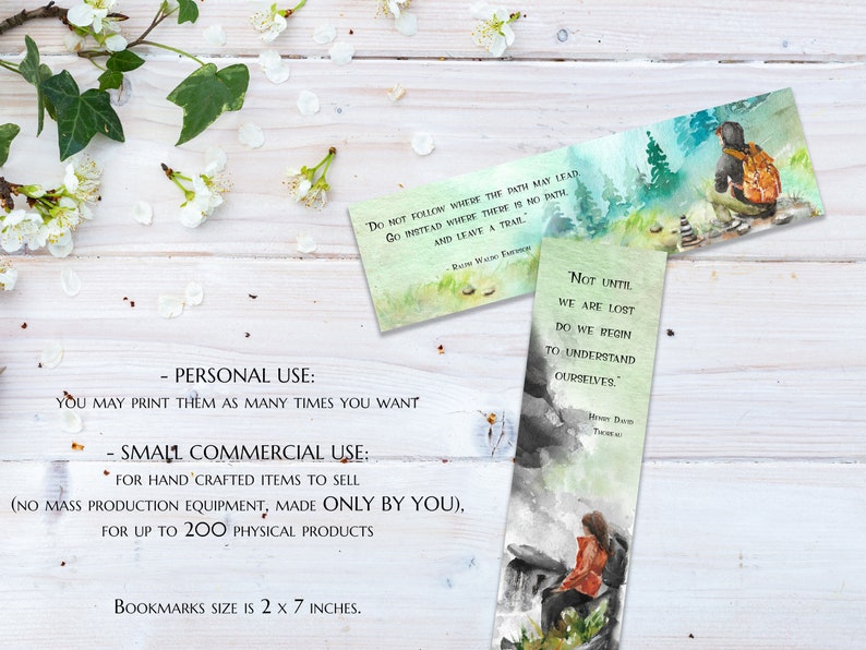 Wanderlust Printable Bookmarks, Digital Travel Bookmark, Watercolor ...