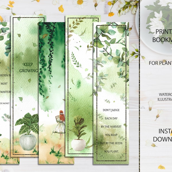 Wanderlust Printable Bookmarks, Digital Travel Bookmark, Watercolor ...