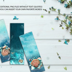 Watercolor Seashell Bookmarks: Ocean Theme, Printable (digital Download ...