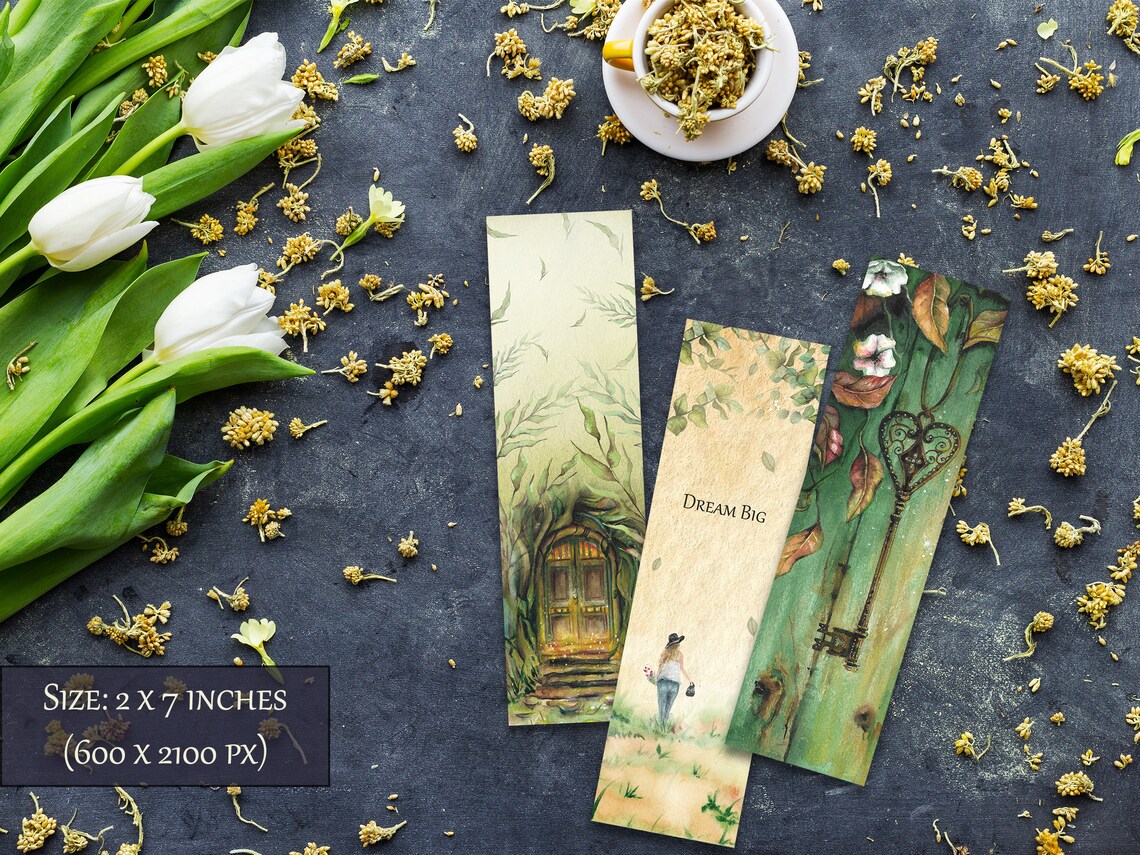 Digital Bookmarks secret Places Printable PNG | Etsy