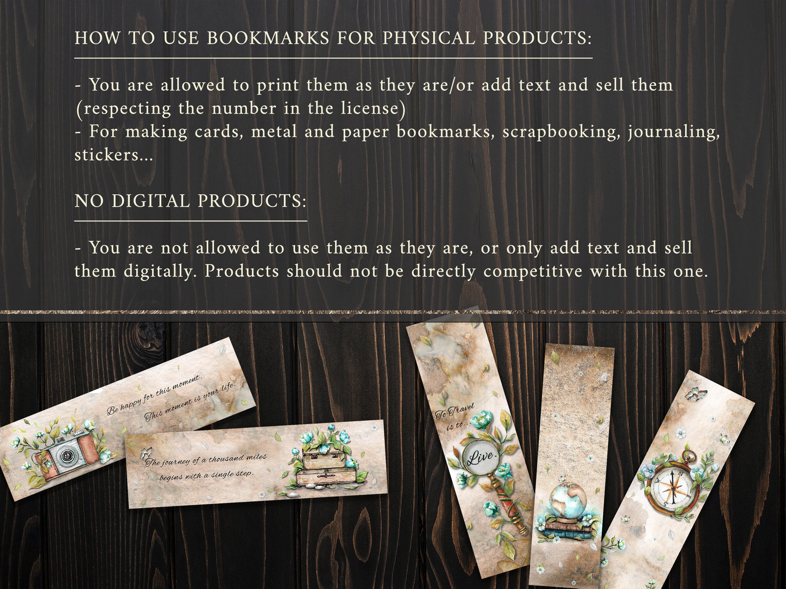Magic Vintage Travel Printable Bookmarks, Digital Bookmark, Vintage ...