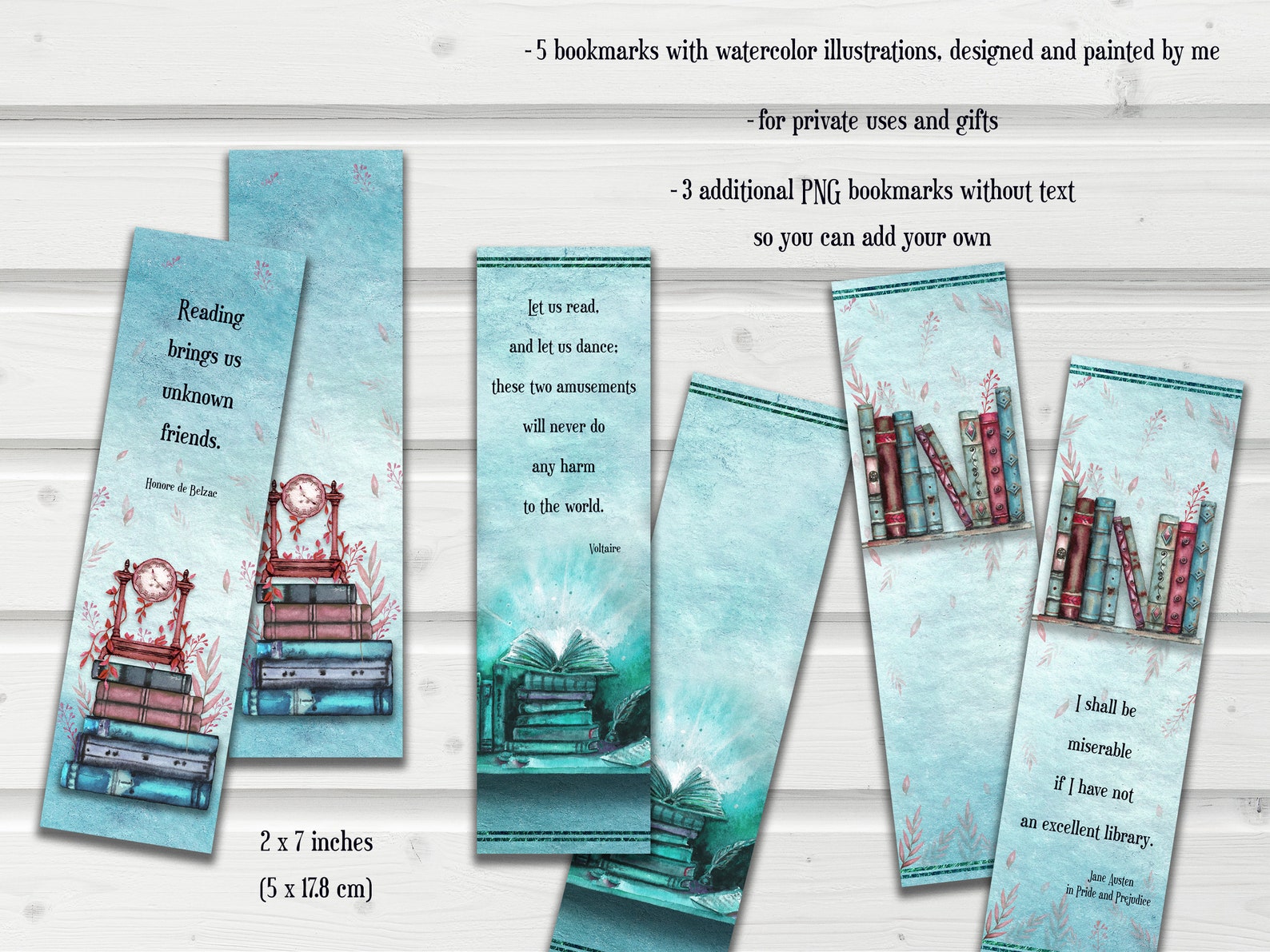 Printable Bookmarks Bookshelf PNG Bookmark With Vintage - Etsy