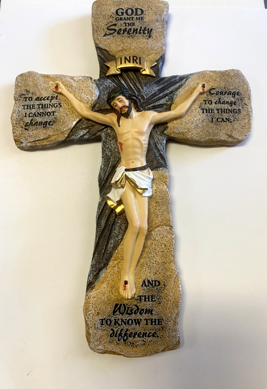 Serenity Prayer Crucifix 10 New - Etsy