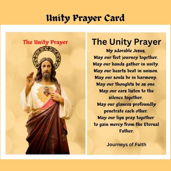 Flame of Love Unity Prayer Cards - Etsy UK