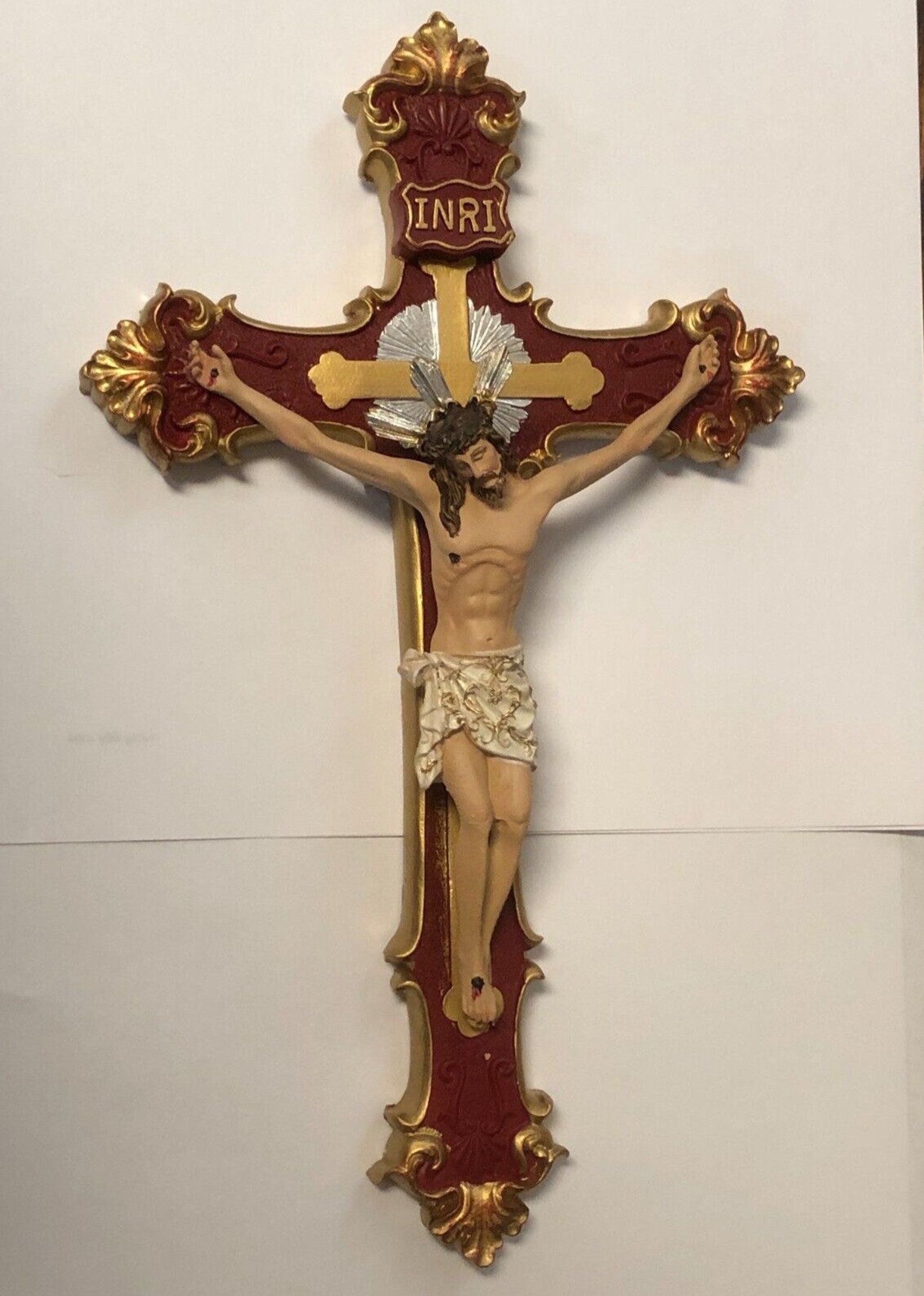 Wall Ornate Crucifix 10.50 New - Etsy