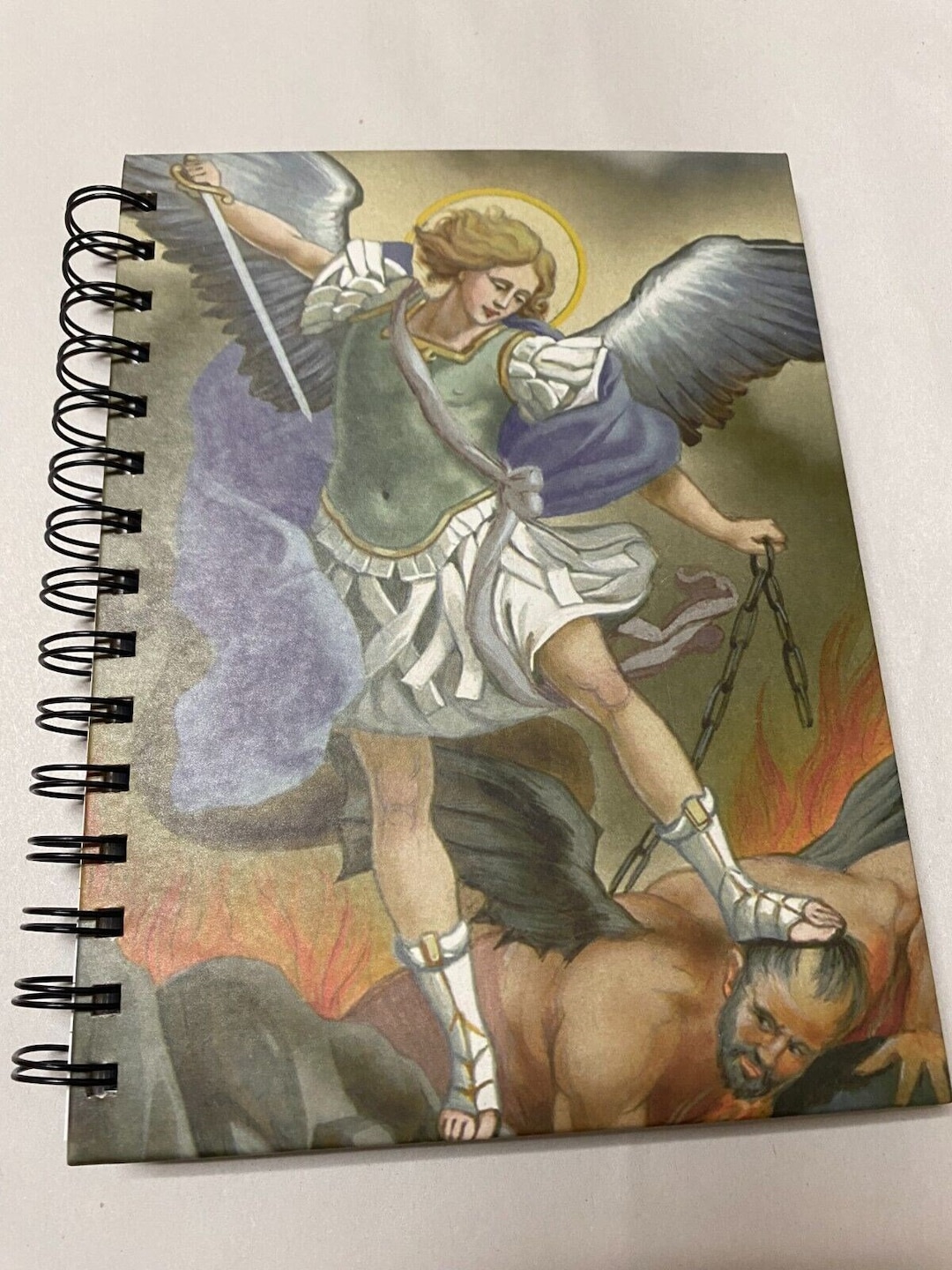 Saint Michael the Archangel Spiral Hard Cover Journal/notebook, New - Etsy