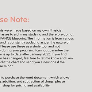 PA Pathophysiology Chart BUNDLE - Etsy