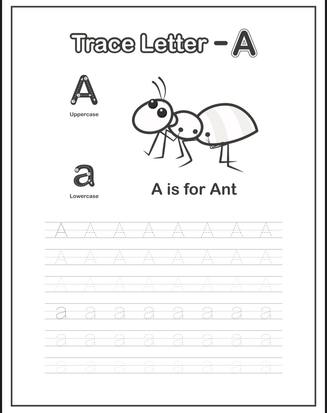 Animal Alphabet Handwriting Practice - Etsy