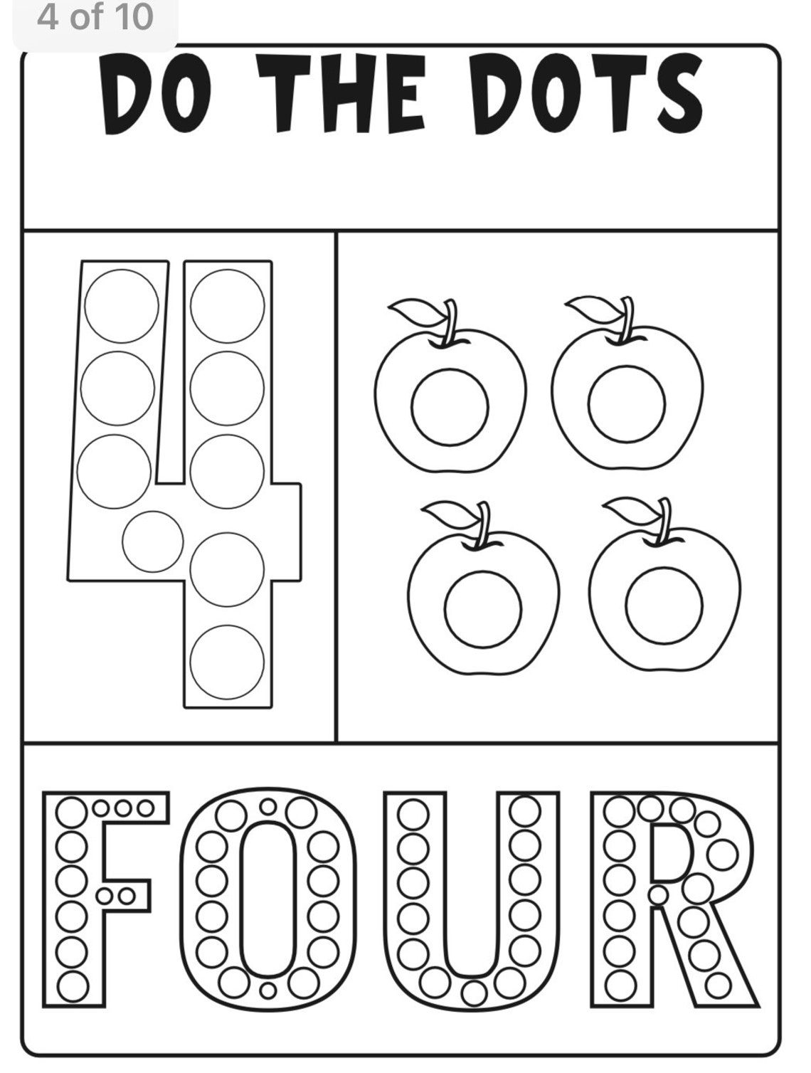 Dot Marker Number Printables