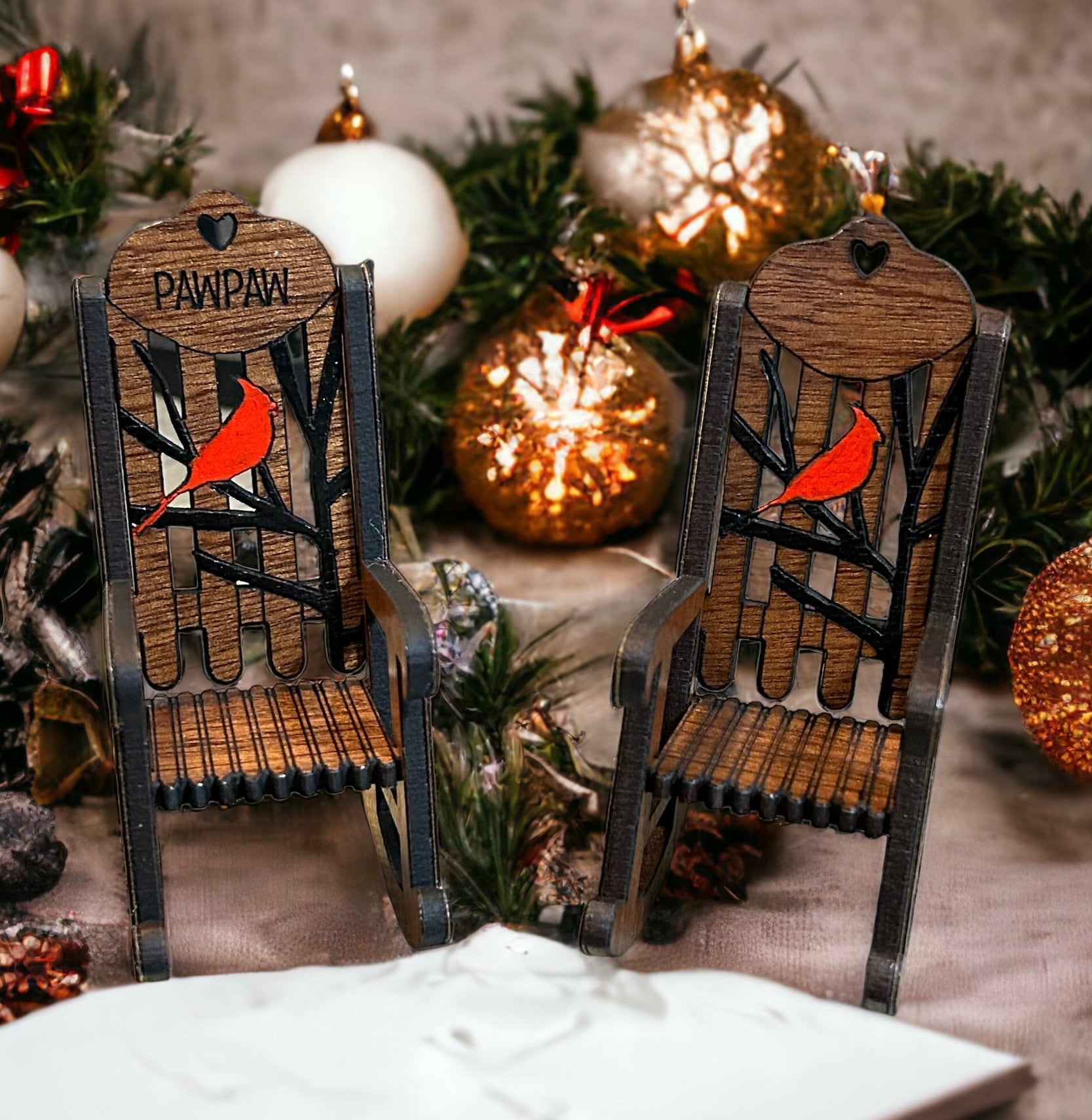 Wooden Memorial Rocking Chair; Personalized; Lost Friend or Loved One ...