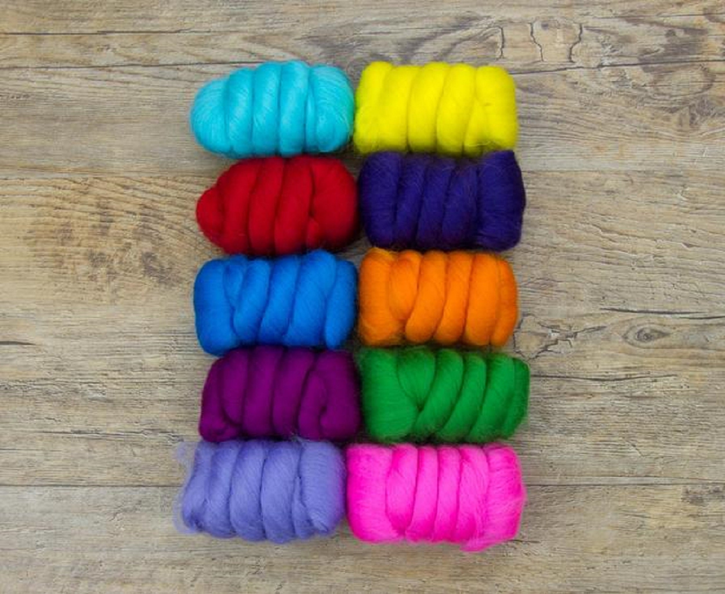 Mixed Merino Wool Variety Pack | Perfect Wool Roving for Spinning ...