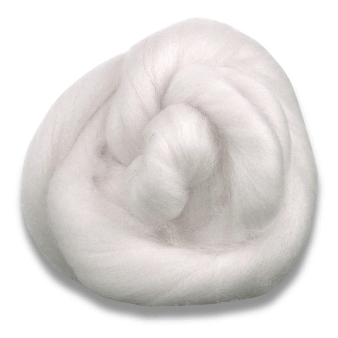 Revolution Fibers Polwarth Wool Top | 100% Natural Undyed (off-white ...
