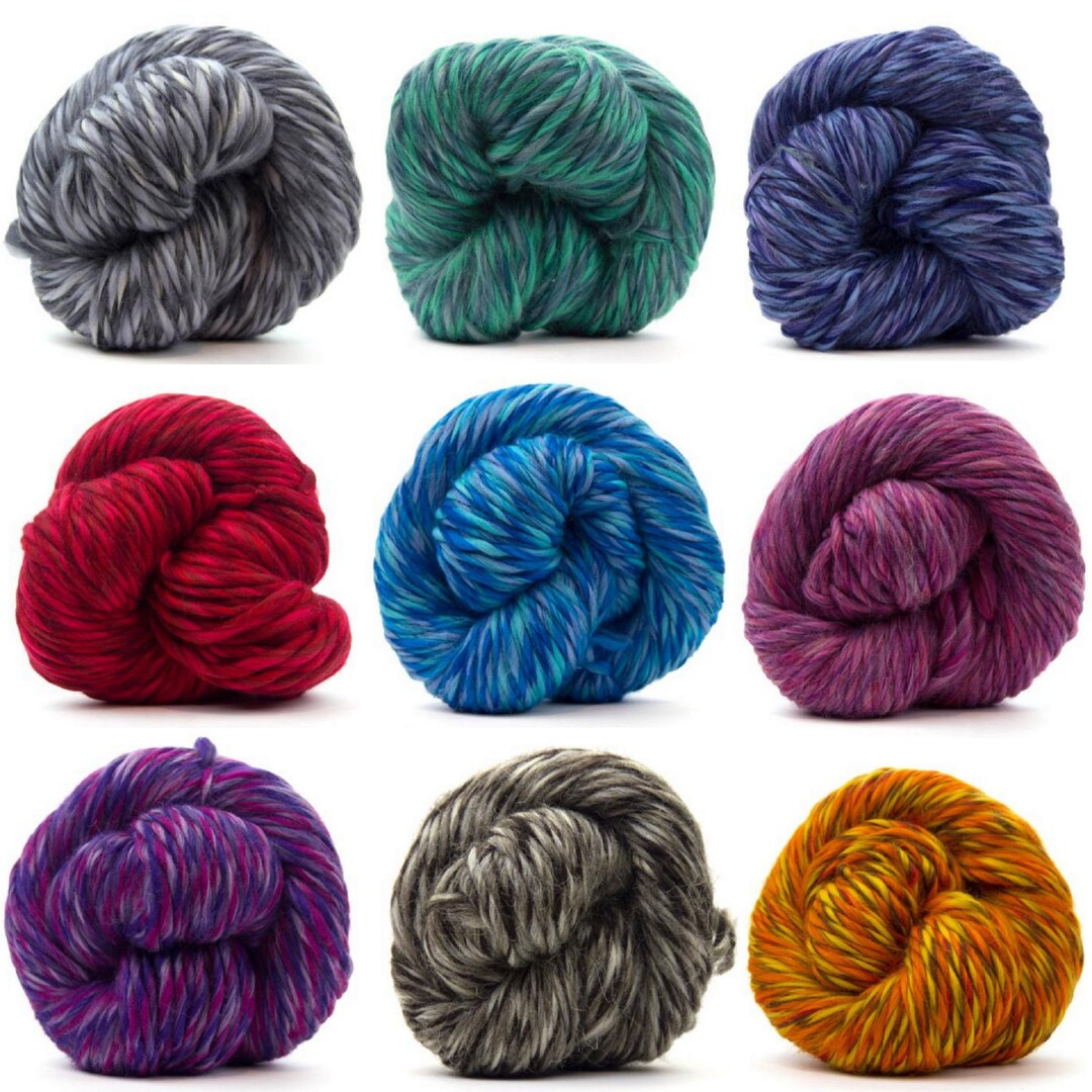 Luxurious Multicolored Merino Yarn | 100% Merino Wool, Super Chunky ...