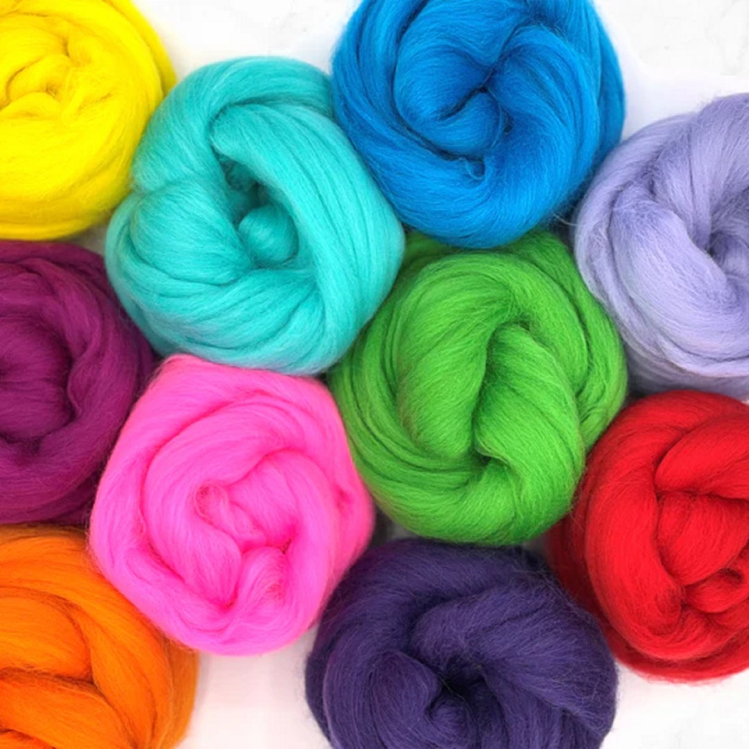 Mixed Merino Wool Variety Pack | Perfect Wool Roving for Spinning ...