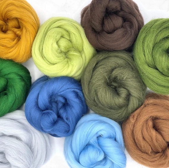 Needle Felting Wool Roving Wool Revolution Fibers | Mixed Merino Wool ...