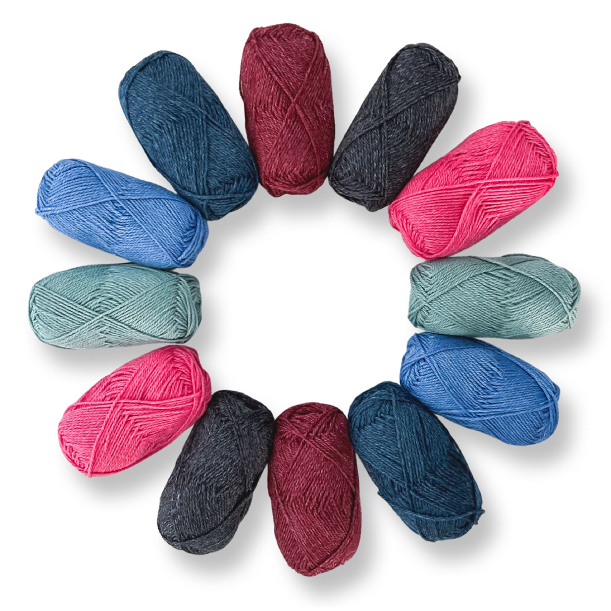 Revolution Fibers Marvel DK Yarn set of 2 Skeins Merino and Tussah Silk ...