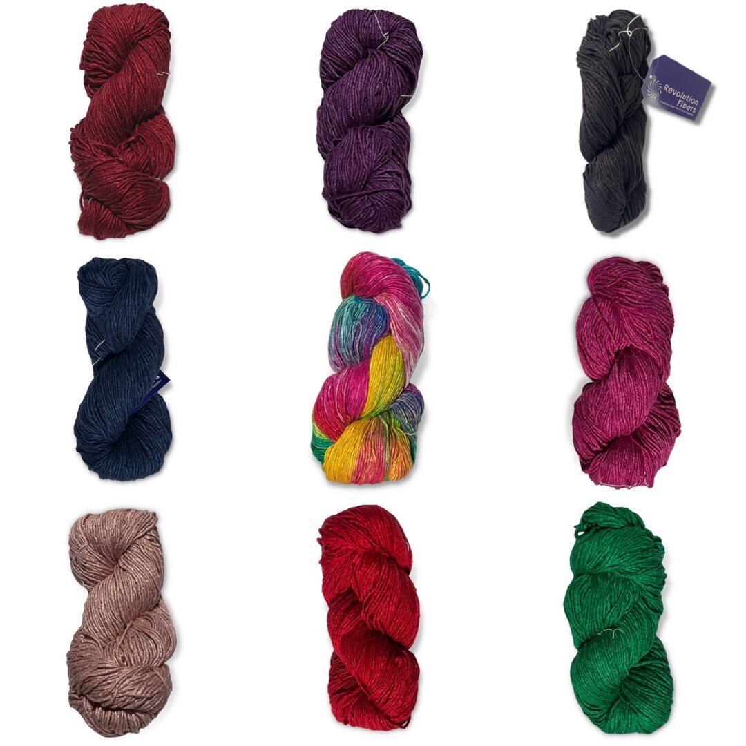 Revolution Fibers Regal Mulberry Silk Yarns | Worsted Weight | 200 ...
