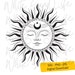 Sun Svg, Mystical Sun Png, Summer Sun Svg File, Sunny Face Svg ...