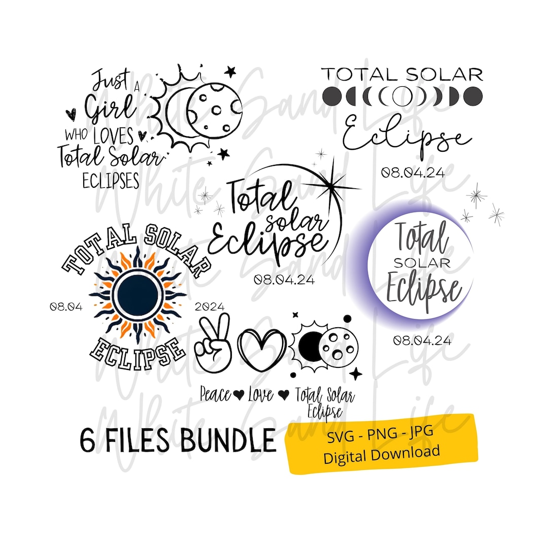 Total Solar Eclipse Svg, Solar Eclipse 2024 Png, Astronomy Clip Art ...