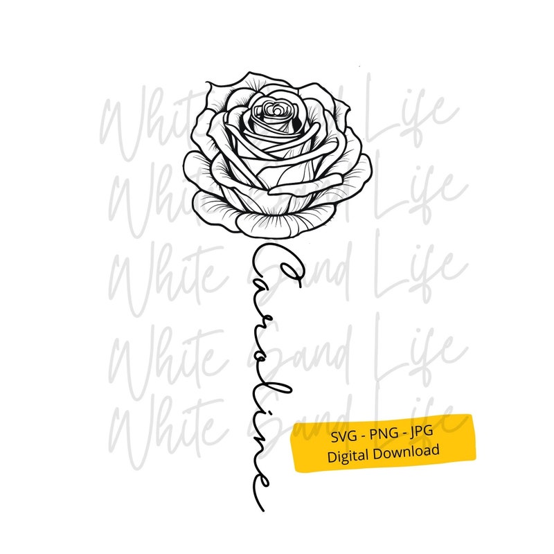 Rose Svg - Etsy