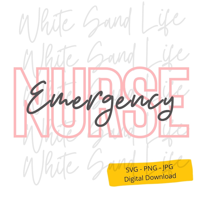 Emergency Nurse Svg ER Png ER Svg Medical Svg Svg for - Etsy