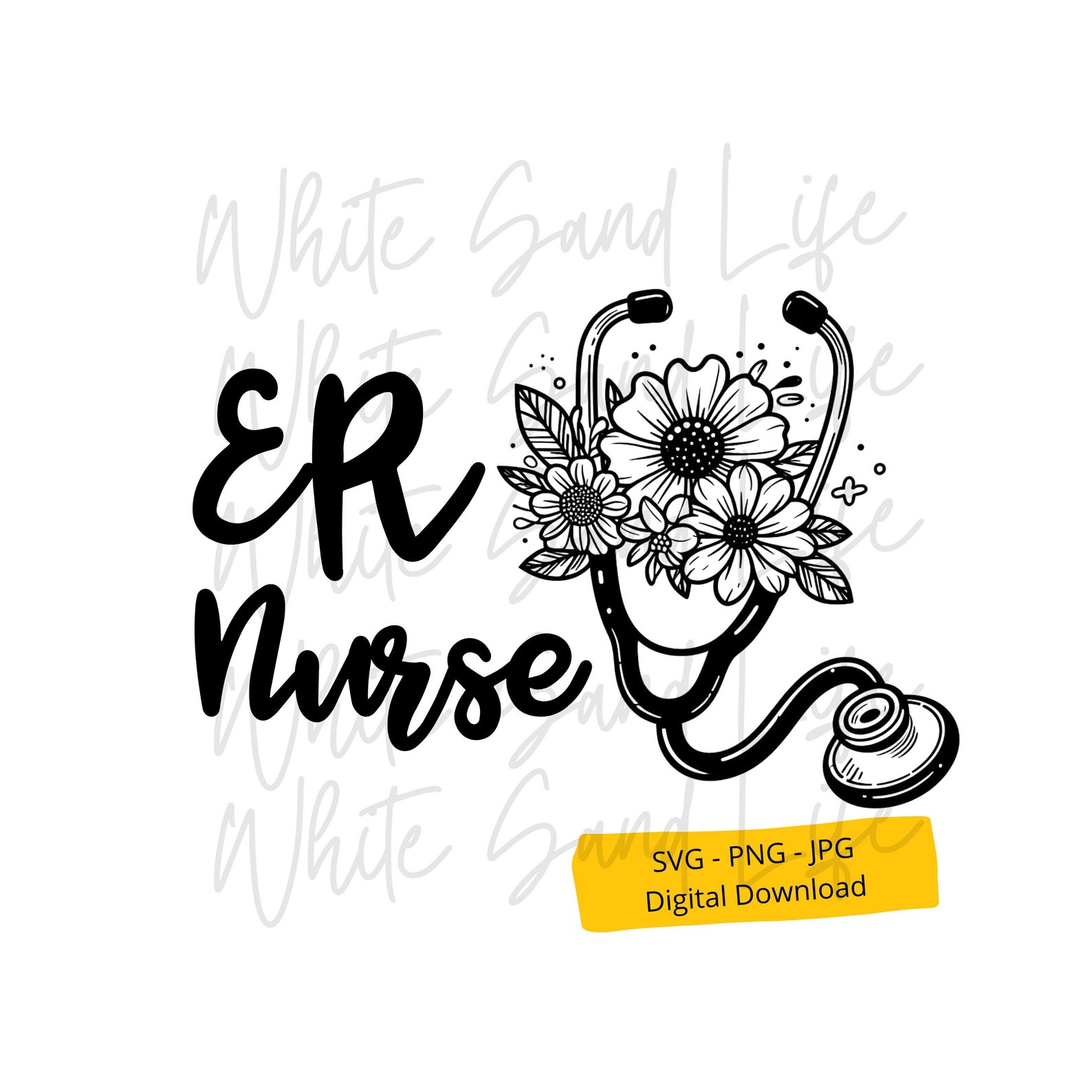 Emergency Nurse Svg, ER Png, ER Svg, Medical Svg, Svg for Shirt, Nurse ...