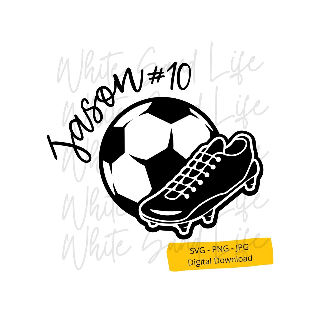 Personalized Soccer Svg, Football Png, Soccer Ball With Name Clip Art ...