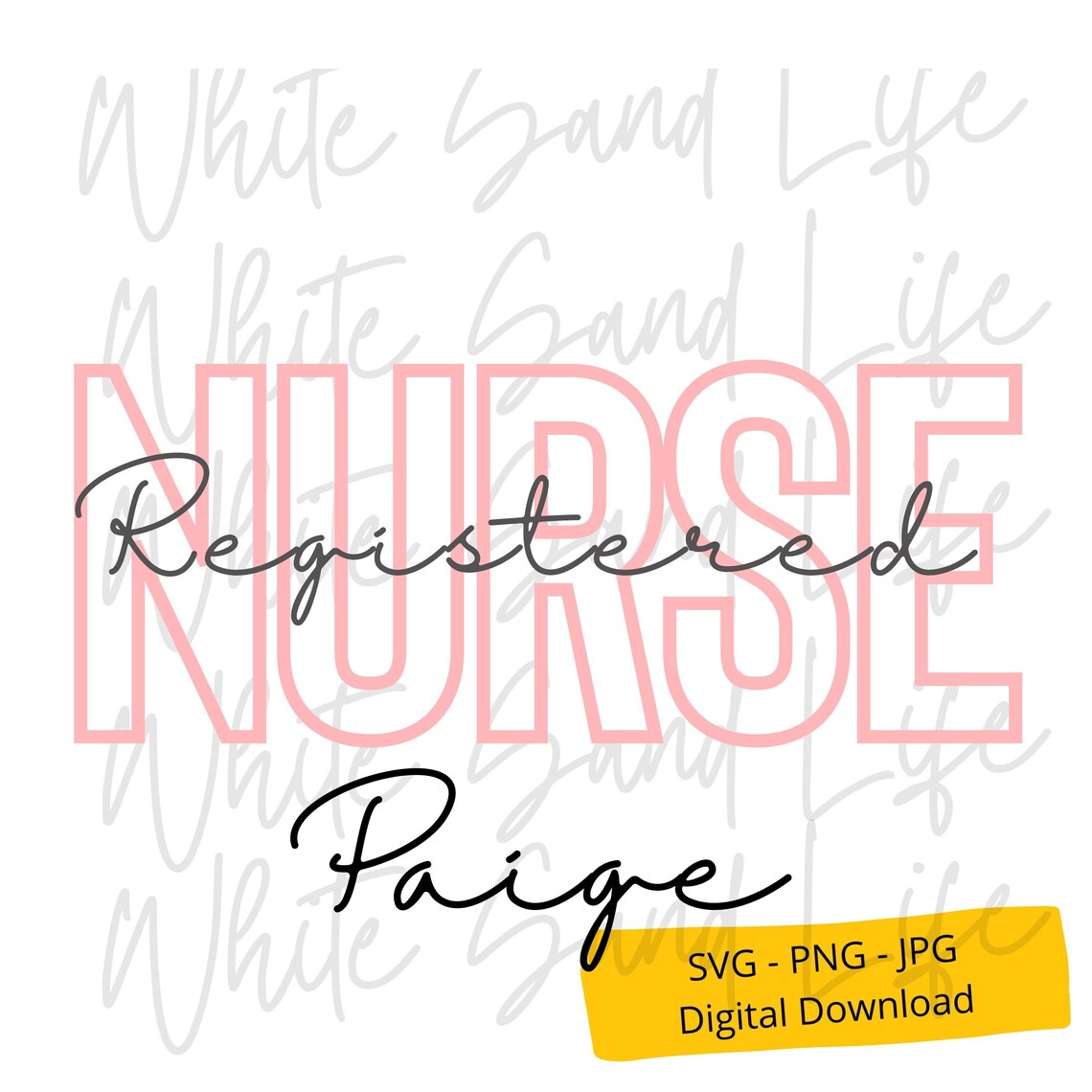 Registered Nurse Svg, RN Png, Personalized Nurse Svg, Medical Svg, Svg ...