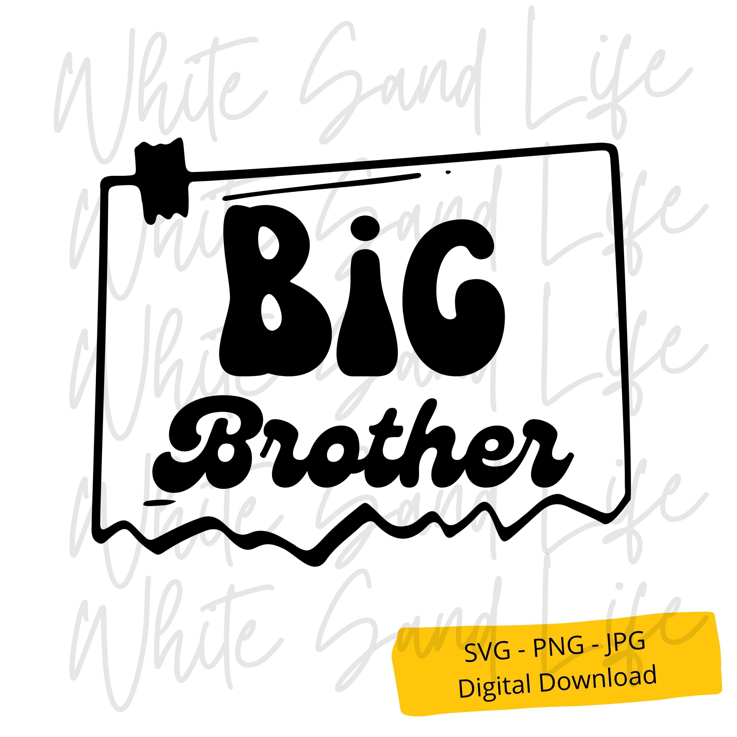 Big Brother Svg, Big Brother Png, Big Bro Sublimation Design, Cricut ...