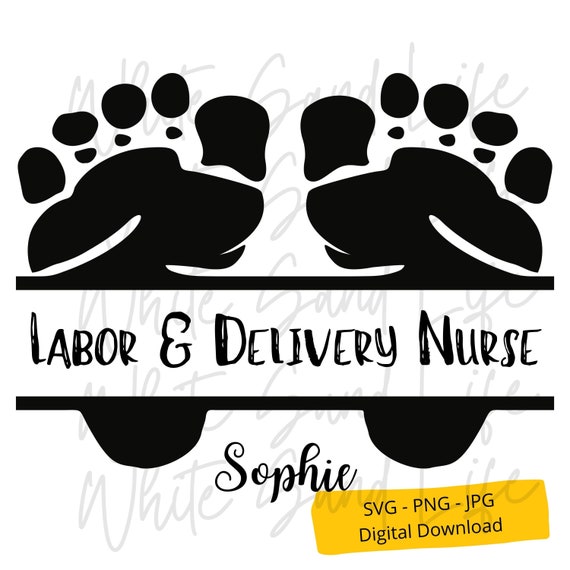 Personalized Labor and Delivery Nurse Svg L&D Nurse Png NP - Etsy