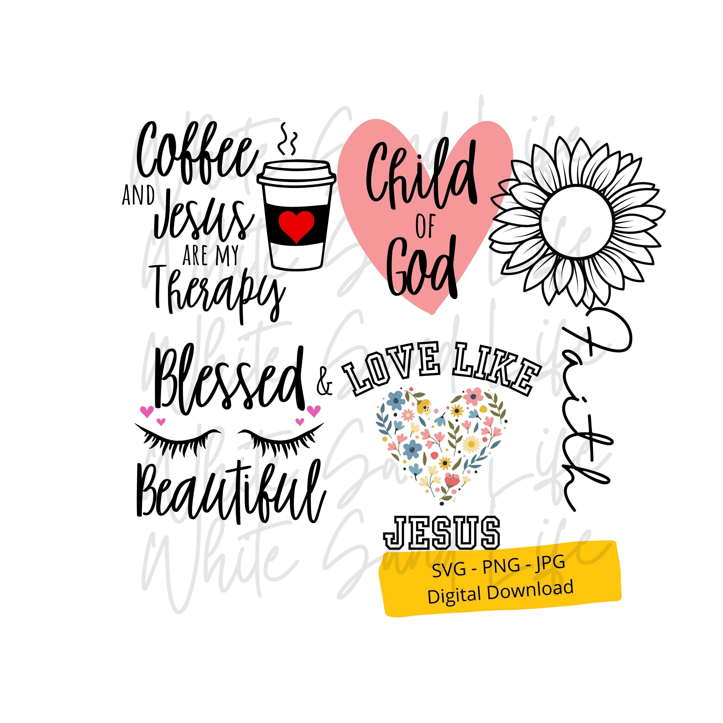 Christian Svg Bundle, Jesus Quotes Png, Faith Svg, Bible Verse Svg ...