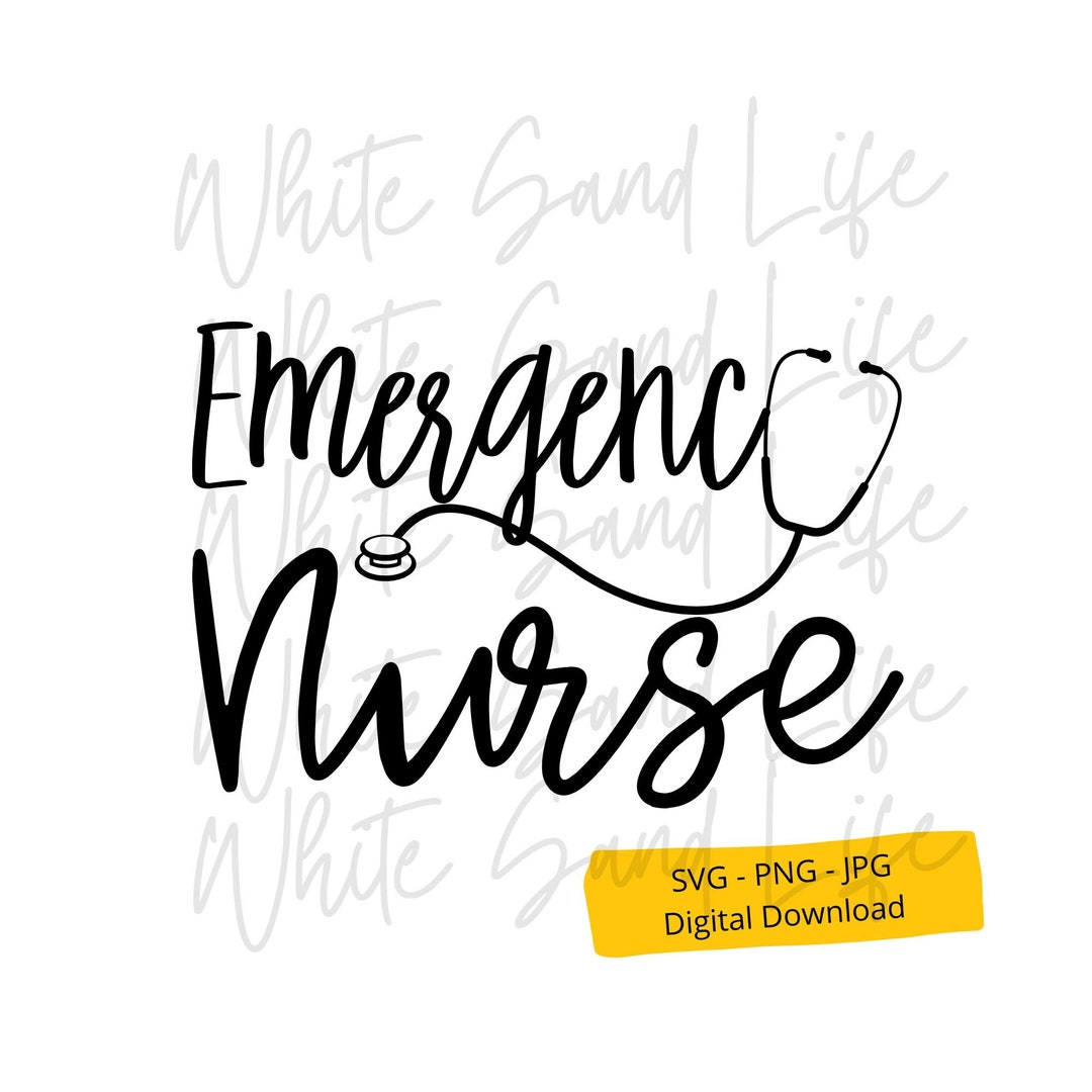 Emergency Nurse Svg, Stethoscope Svg, ER Svg, Medical Svg, Svg for ...